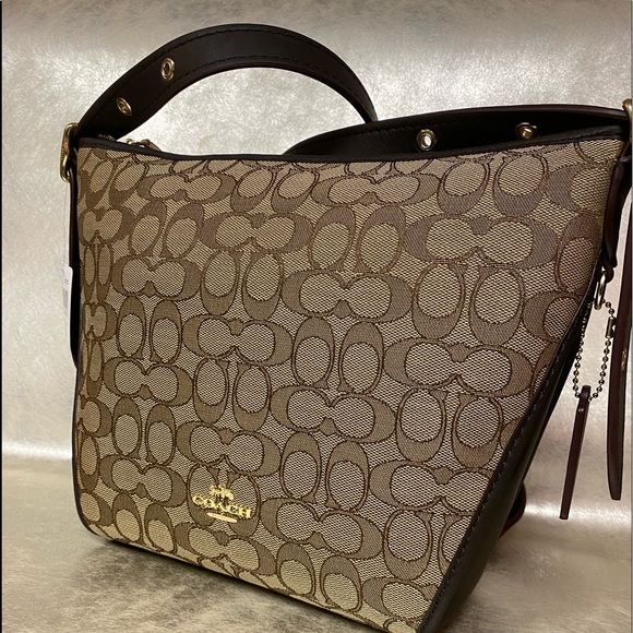 Coach | Bags | Coach Brown Logo Shoulder Bag | Poshmark